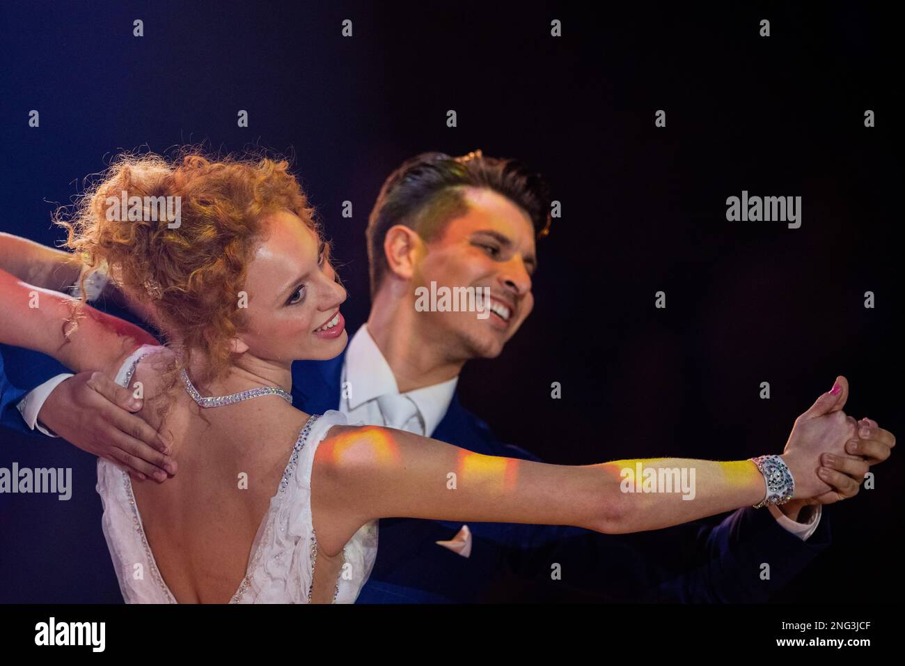 Cologne, Germany. 17th Feb, 2023. Anna Ermakova, model, and Alexandru ...