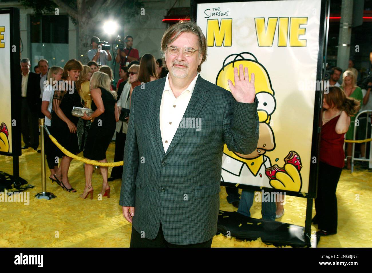 Matt Groening arrives at the premiere of ÒThe Simpsons MovieÓ in Los ...