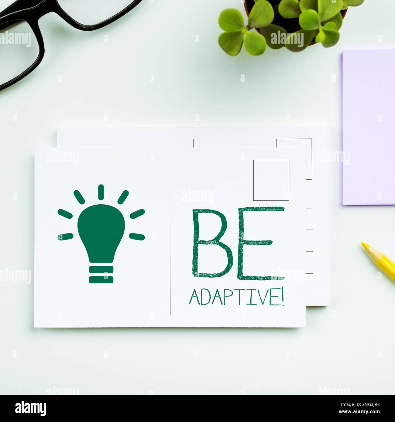 Inspiration showing sign Be Adaptive. Internet Concept make the ...