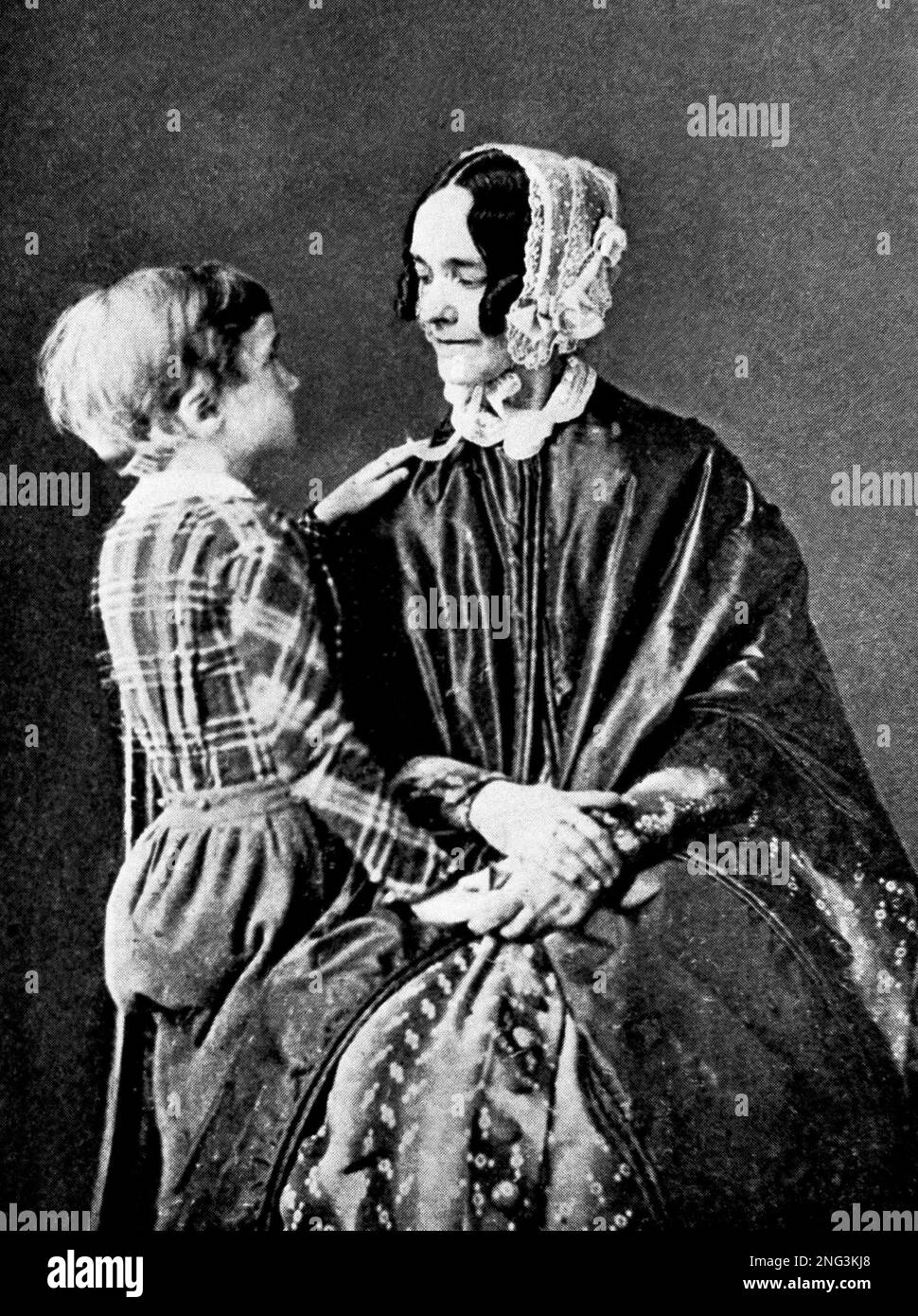 Jane Means Appleton Pierce, wife of President Franklin Pierce, and her ...