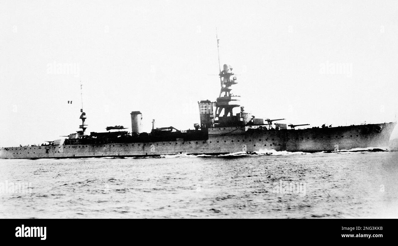 The French naval ship "Suffren" is shown here. (AP Photo Stock Photo ...