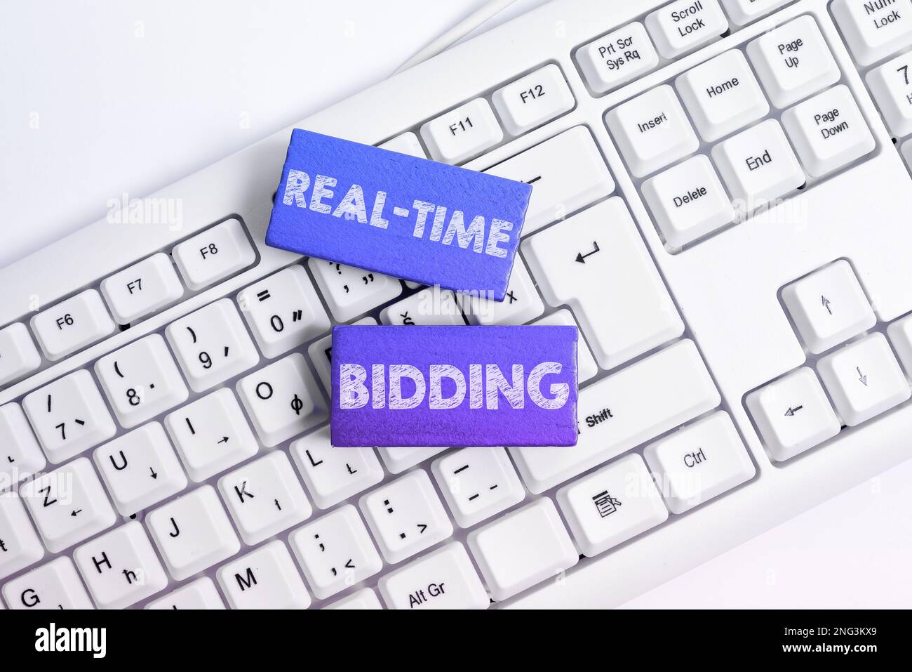 Conceptual display Real Time Bidding. Business idea Buy and sell ...