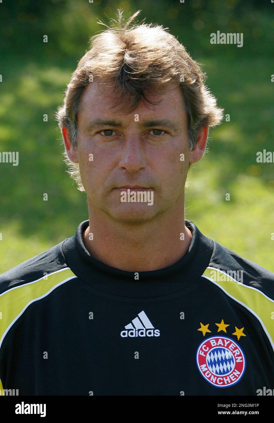 Bernd Dreher, goalkeeper of the German first division Bundesliga soccer ...