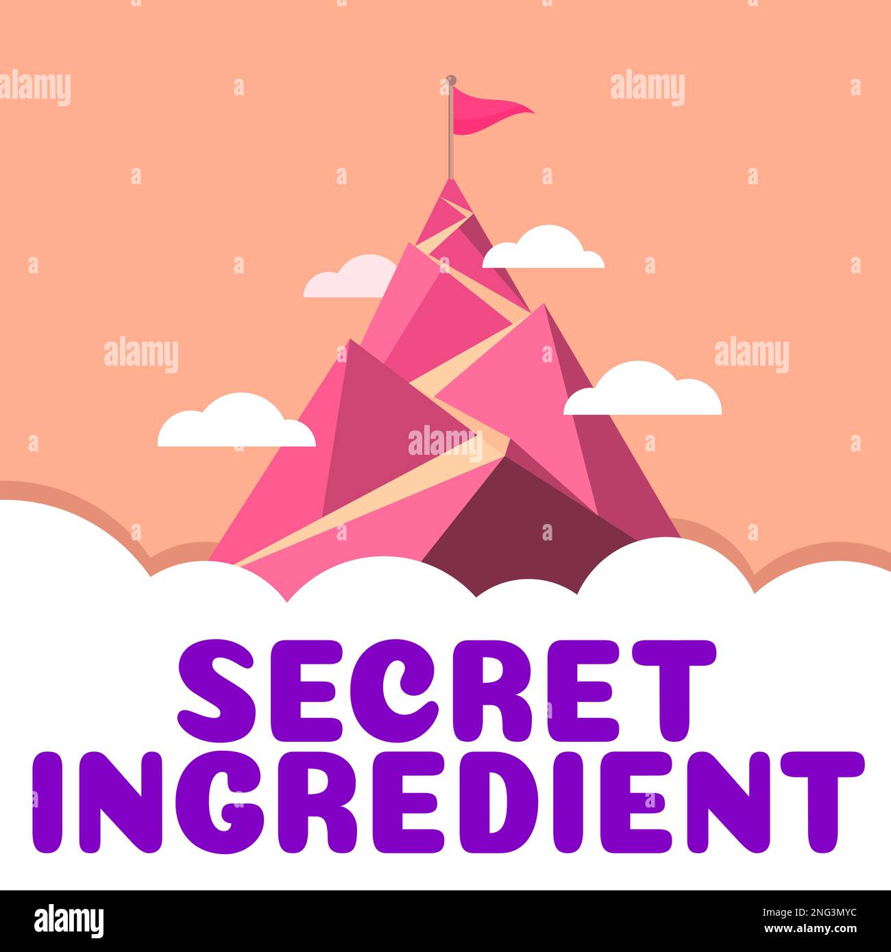 Sign displaying Secret Ingredient. Conceptual photo special technique ...