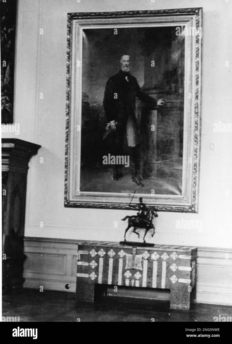 A painting of Alfred Krupp hangs on the wall of the Lobby of "Villa ...