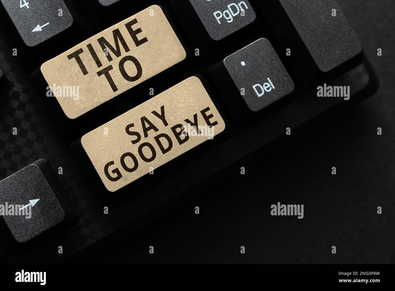 Inspiration showing sign Time To Say Goodbye. Conceptual photo Bidding ...