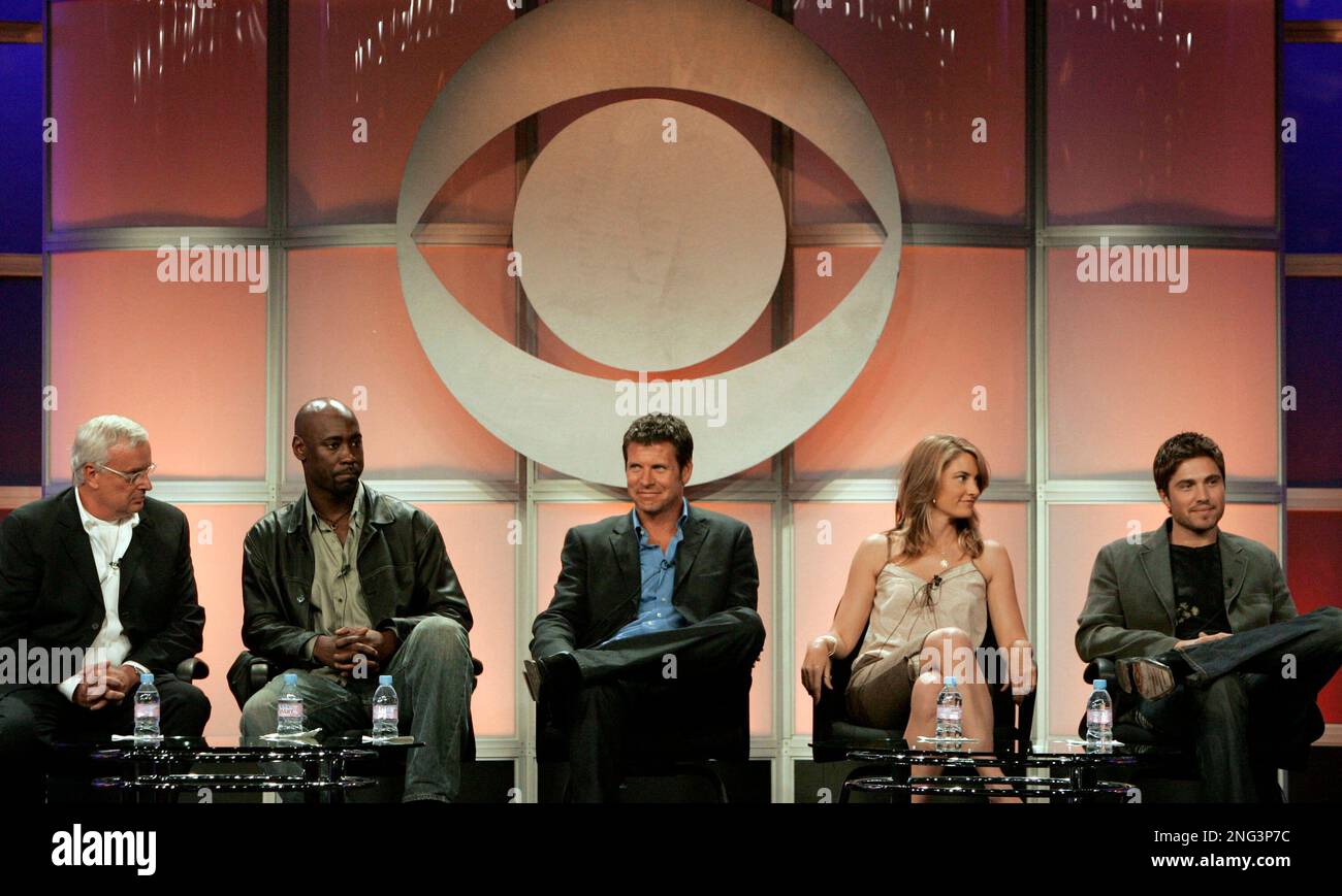 From left: Executive producer Bob Lowry, actors D.B. Woodside, Lloyd ...