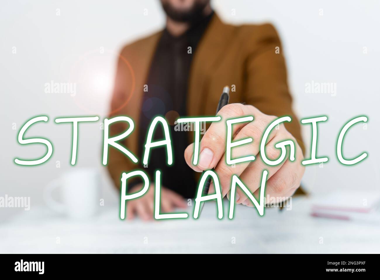 Handwriting text Strategic Plan. Conceptual photo A process of defining ...