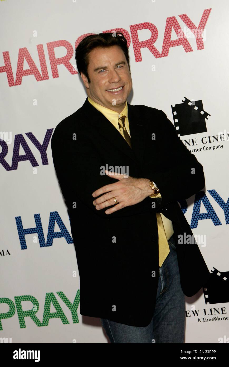 Actor John Travolta arrives at the New York premiere of "Hairspray ...