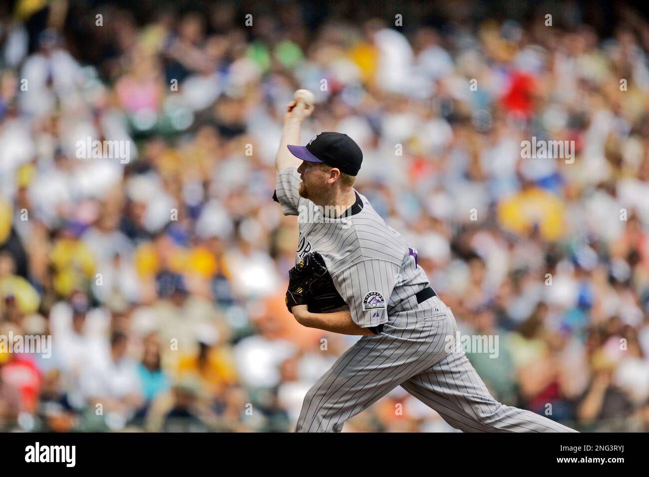 Colorado Rockies pitcher Aaron Cook throws during the third inning of a ...