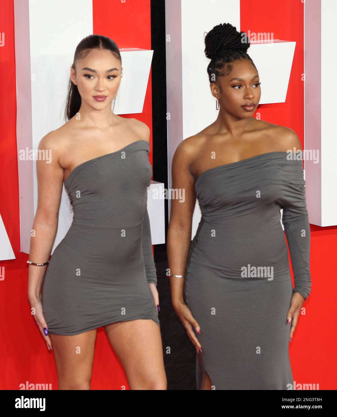 London, UK. Stella Quaresma and Renee Downer at the Creed III European ...