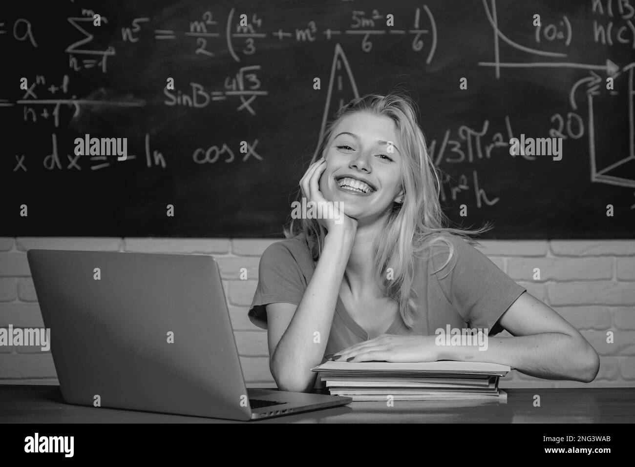 College students studying. Education. Student girl reading a ...