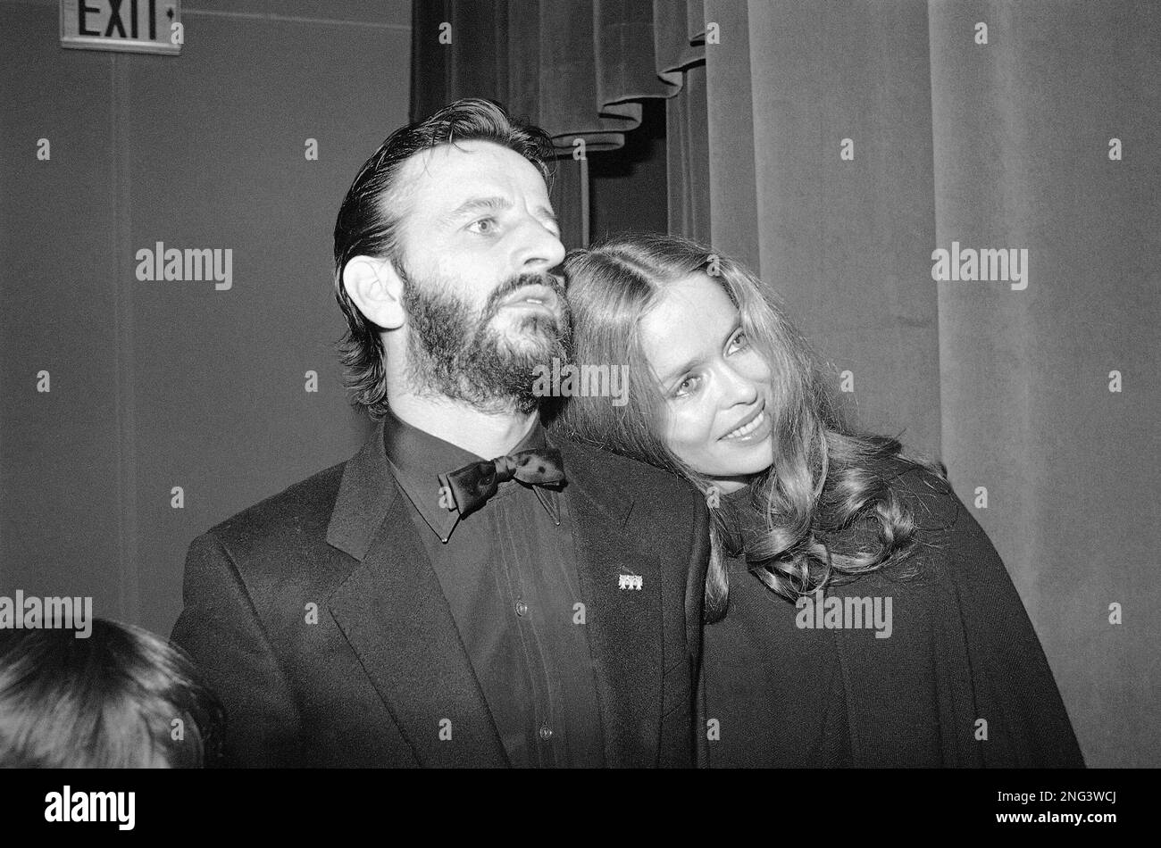 Former Beatle Ringo Starr and his fiancee Barbara Bach appear at the ...
