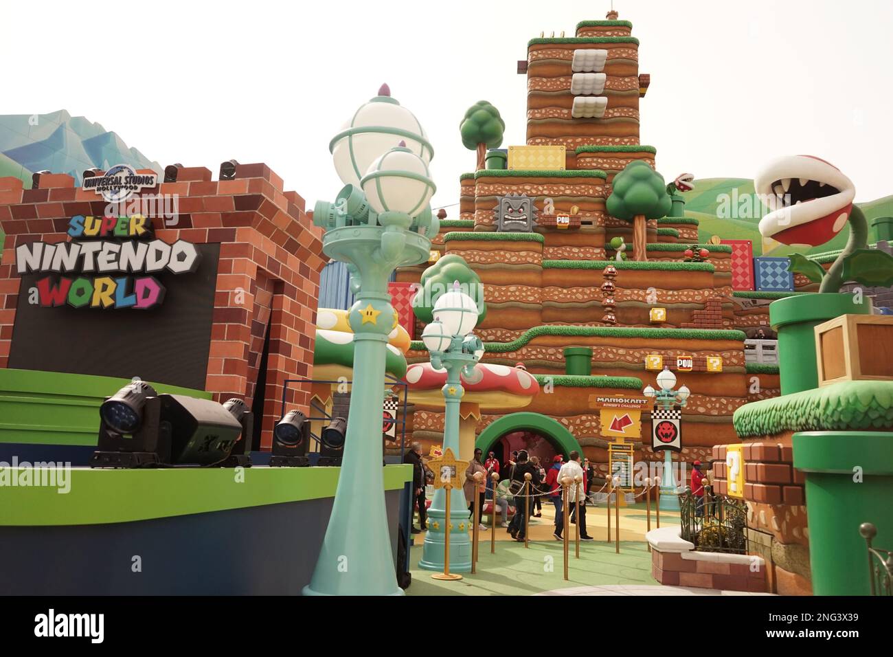 Los Angeles, USA. 16th Feb, 2023. People visit Super Nintendo World on ...