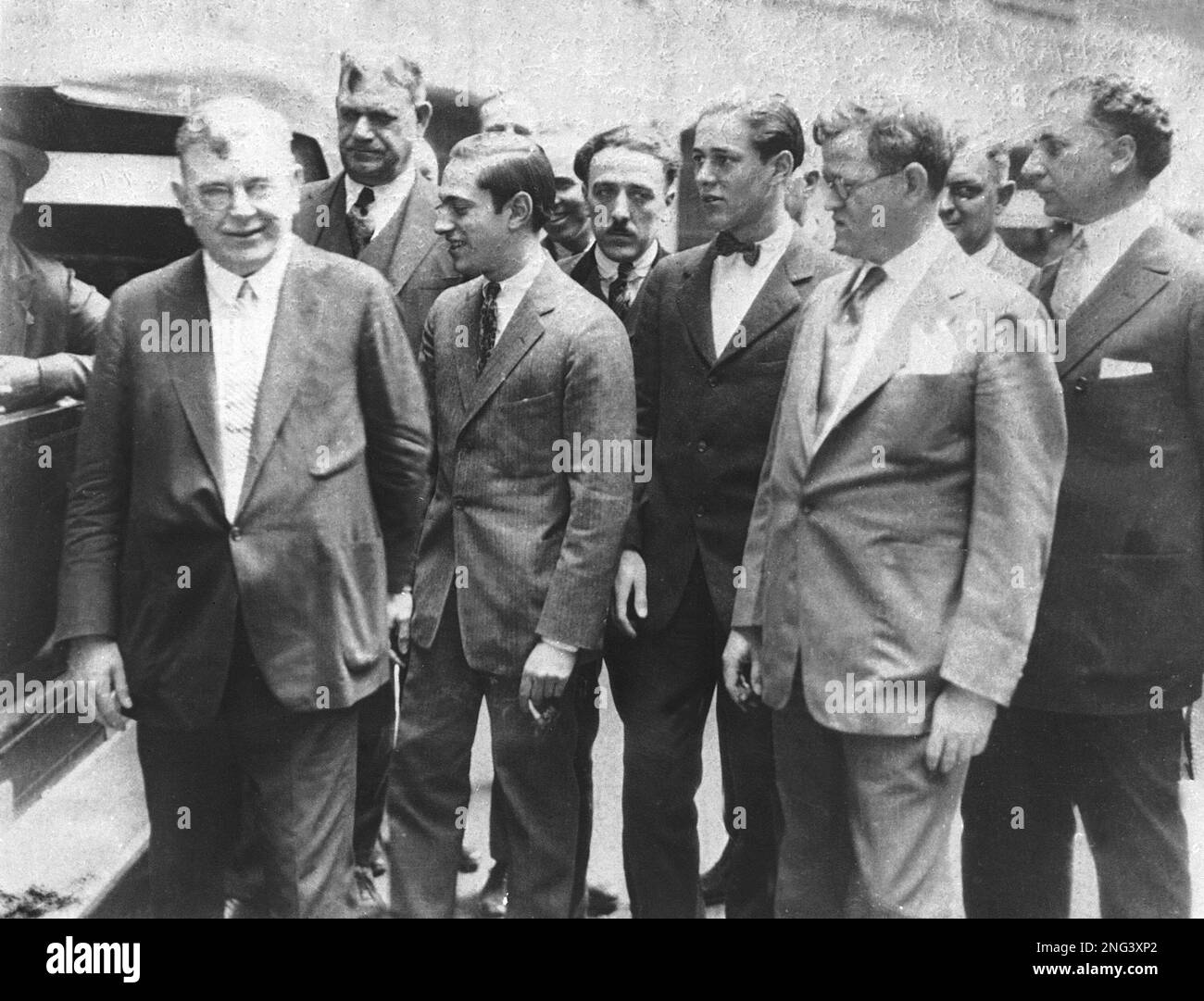 The judge, jury and defendants in the Leopold-Loeb murder trial in ...