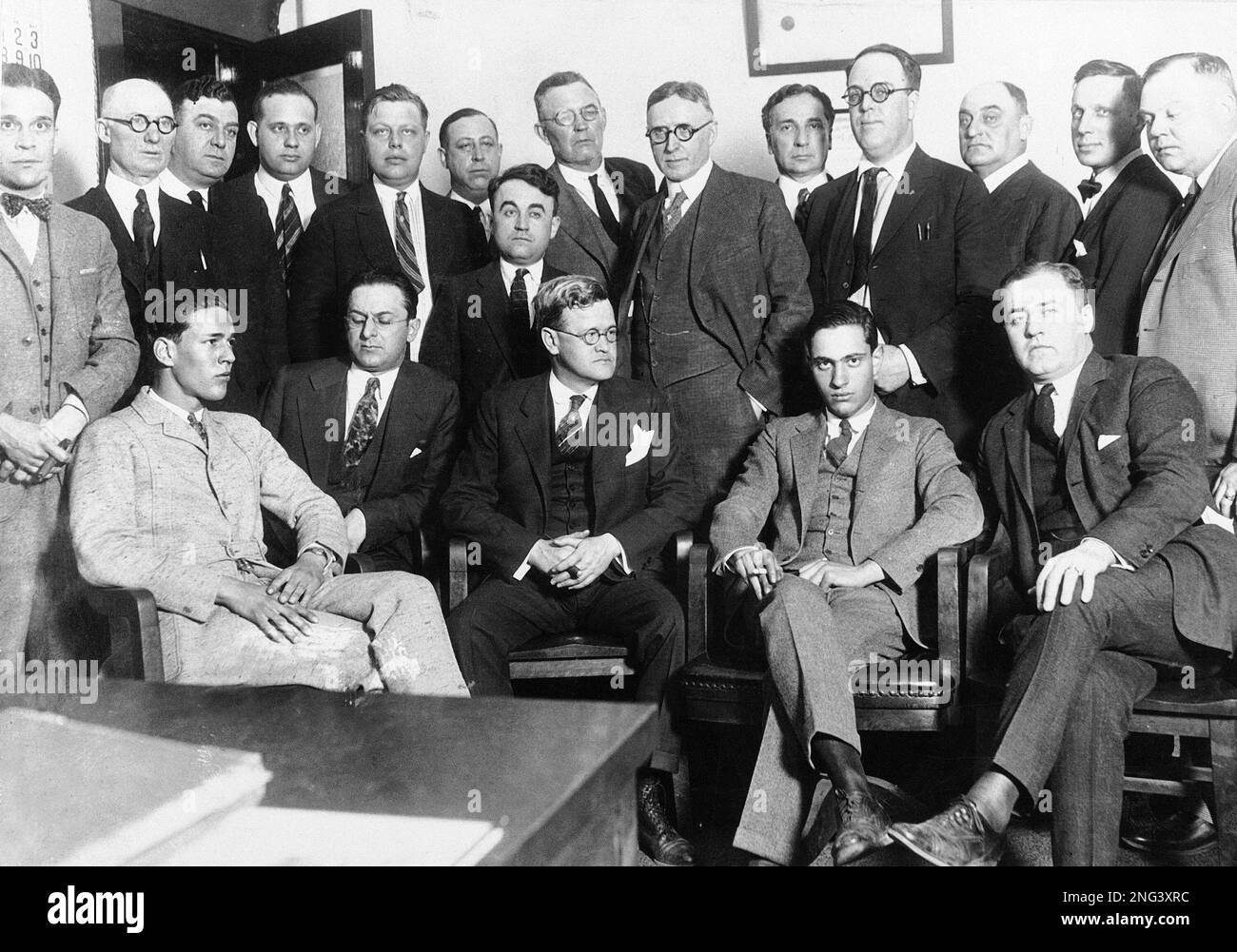 This is the scene after Richard Loeb, seated at left, and Richard ...