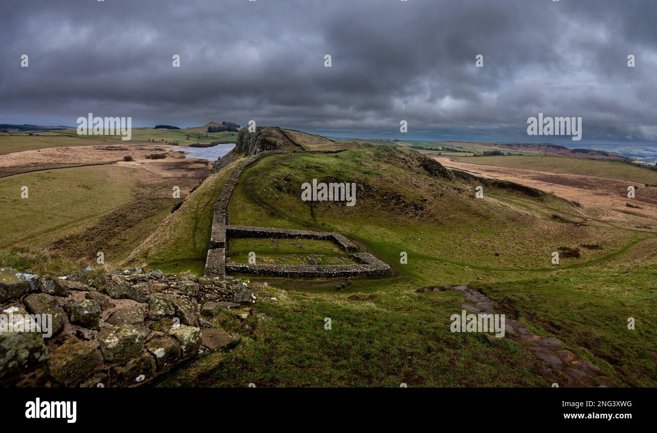 Mile Castle 39 (Castle Nick) on Hadrian's Wall was built in AD122 on ...