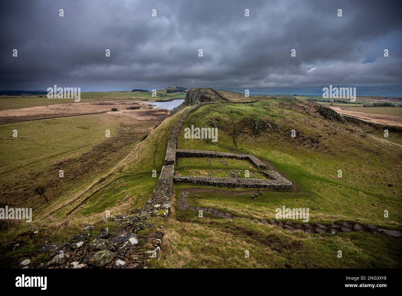 Mile Castle 39 (Castle Nick) on Hadrian's Wall was built in AD122 on ...