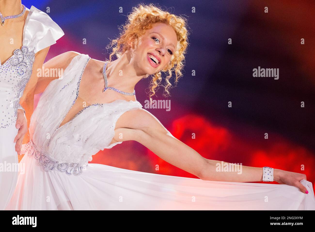 Cologne, Germany. 17th Feb, 2023. Anna Ermakova, model, dances at the ...