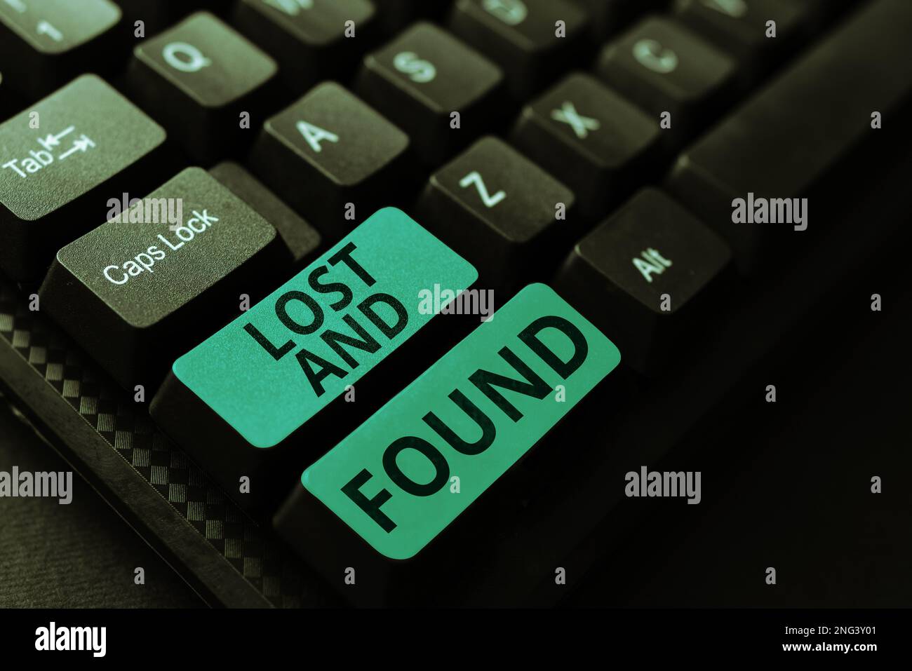 Sign displaying Lost And Found. Concept meaning Place where you can ...