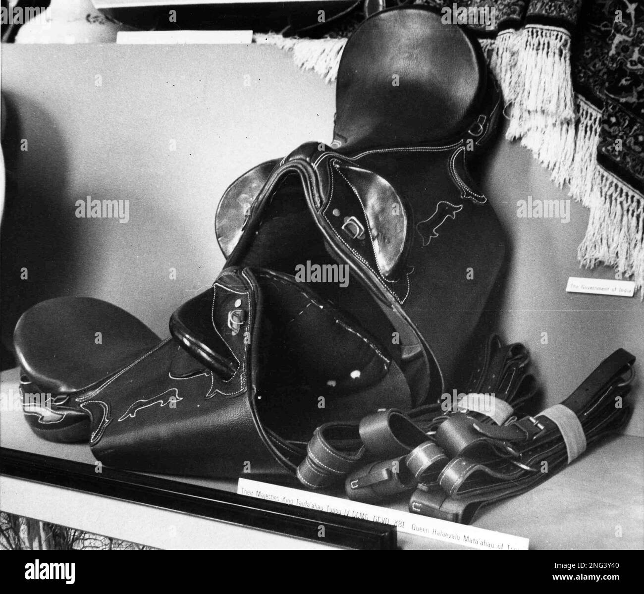 A pair of saddles from Their Majesties King Taufa'ahau Tupou IV and ...