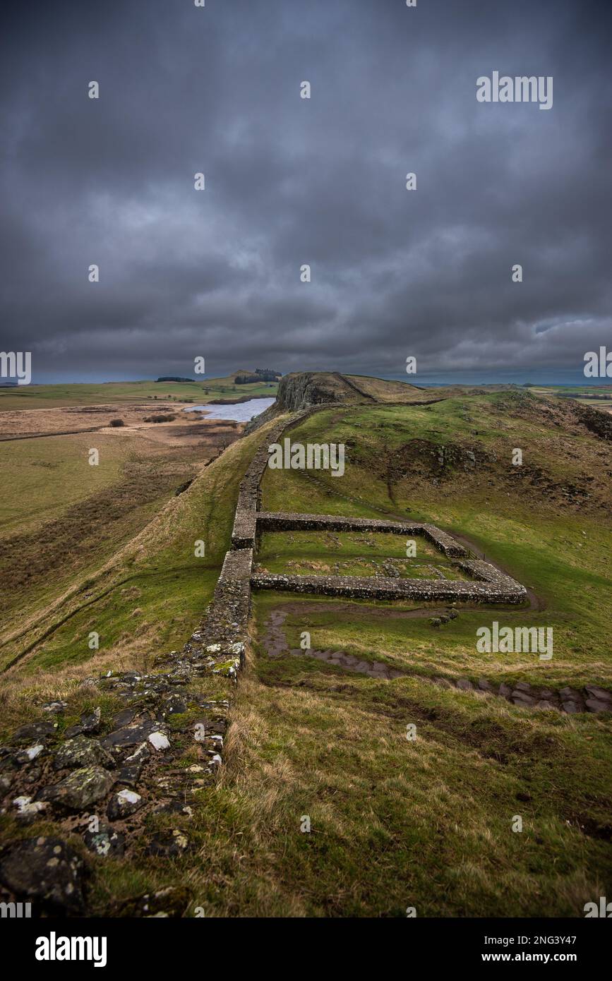 Mile Castle 39 (Castle Nick) on Hadrian's Wall was built in AD122 on ...
