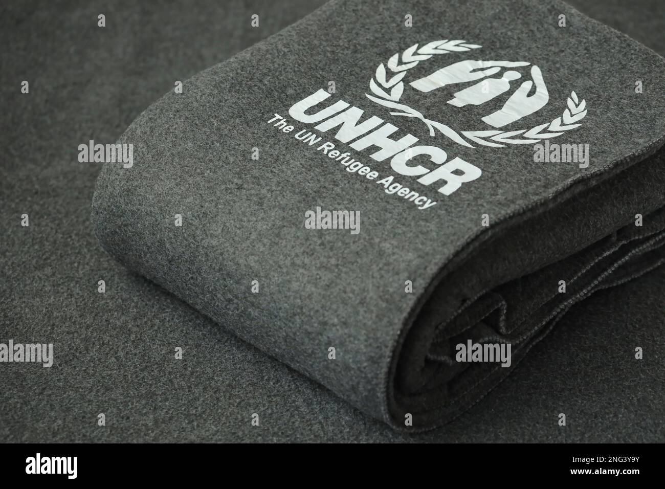 Unhcr un refugee agency logo hi-res stock photography and images - Alamy