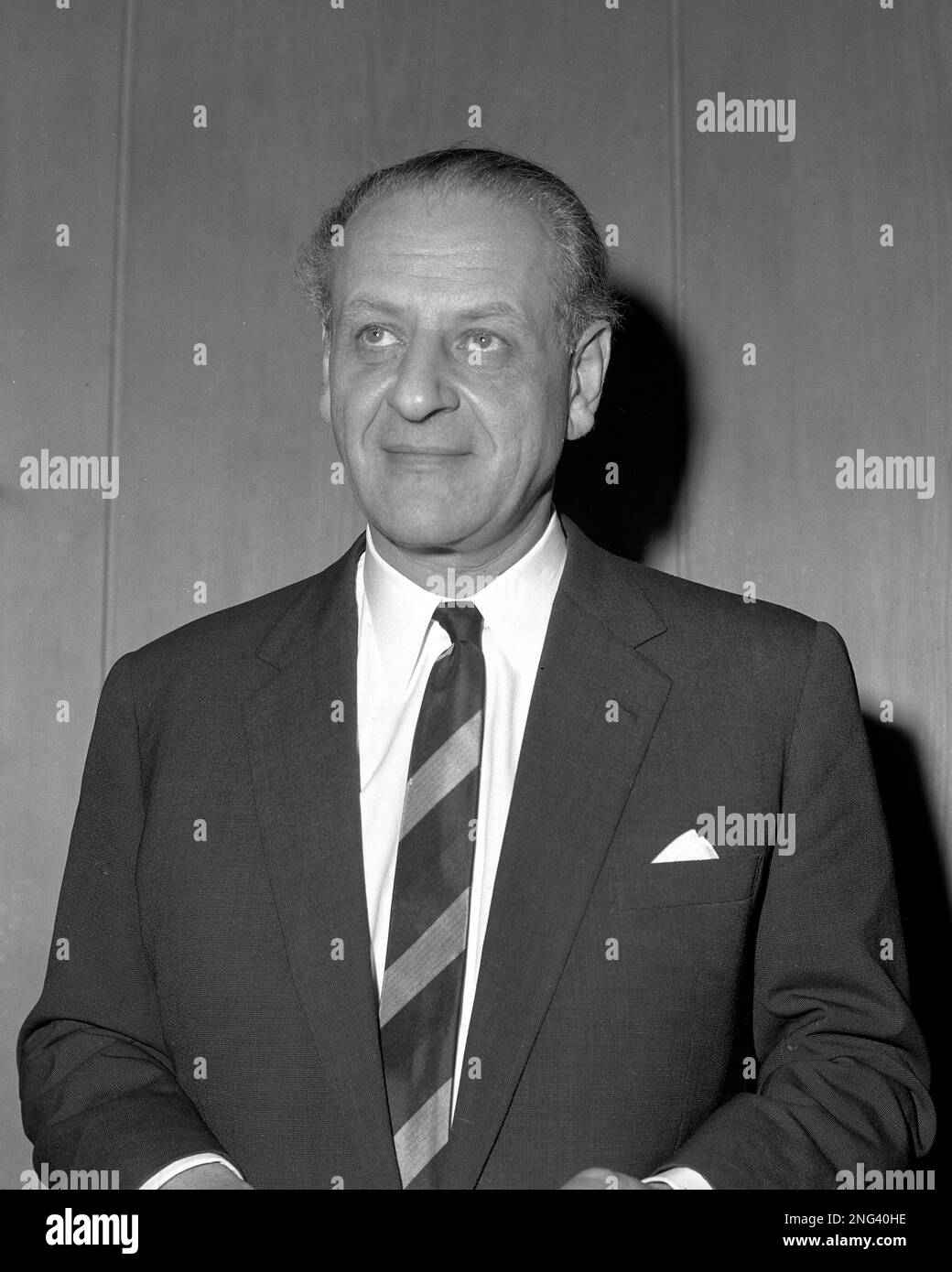 Portrait of Rolf Liebermann, director of Hamburg's Staatsoper (State ...