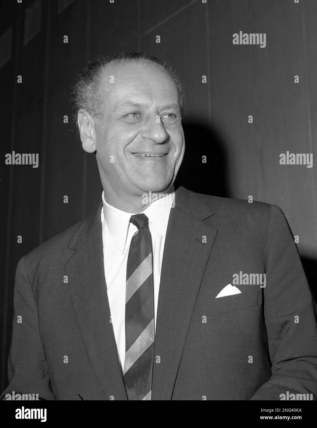 Portrait of Rolf Liebermann, director of Hamburg's Staatsoper (State ...