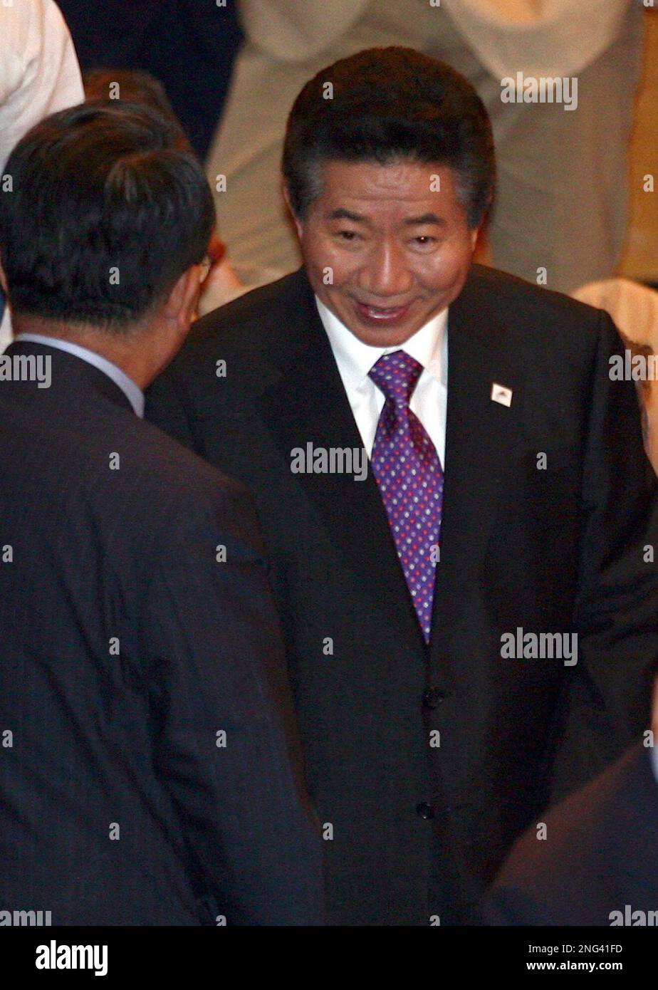 South Korean President Roh Moo-Hyun arrives to the opening ceremony of ...