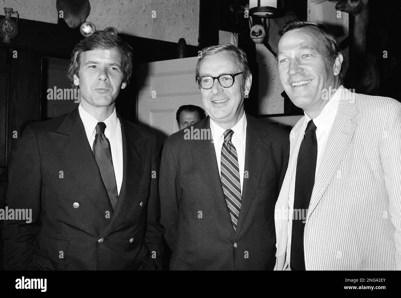 Veteran NBC news anchorman John Chancellor announced in New York ...