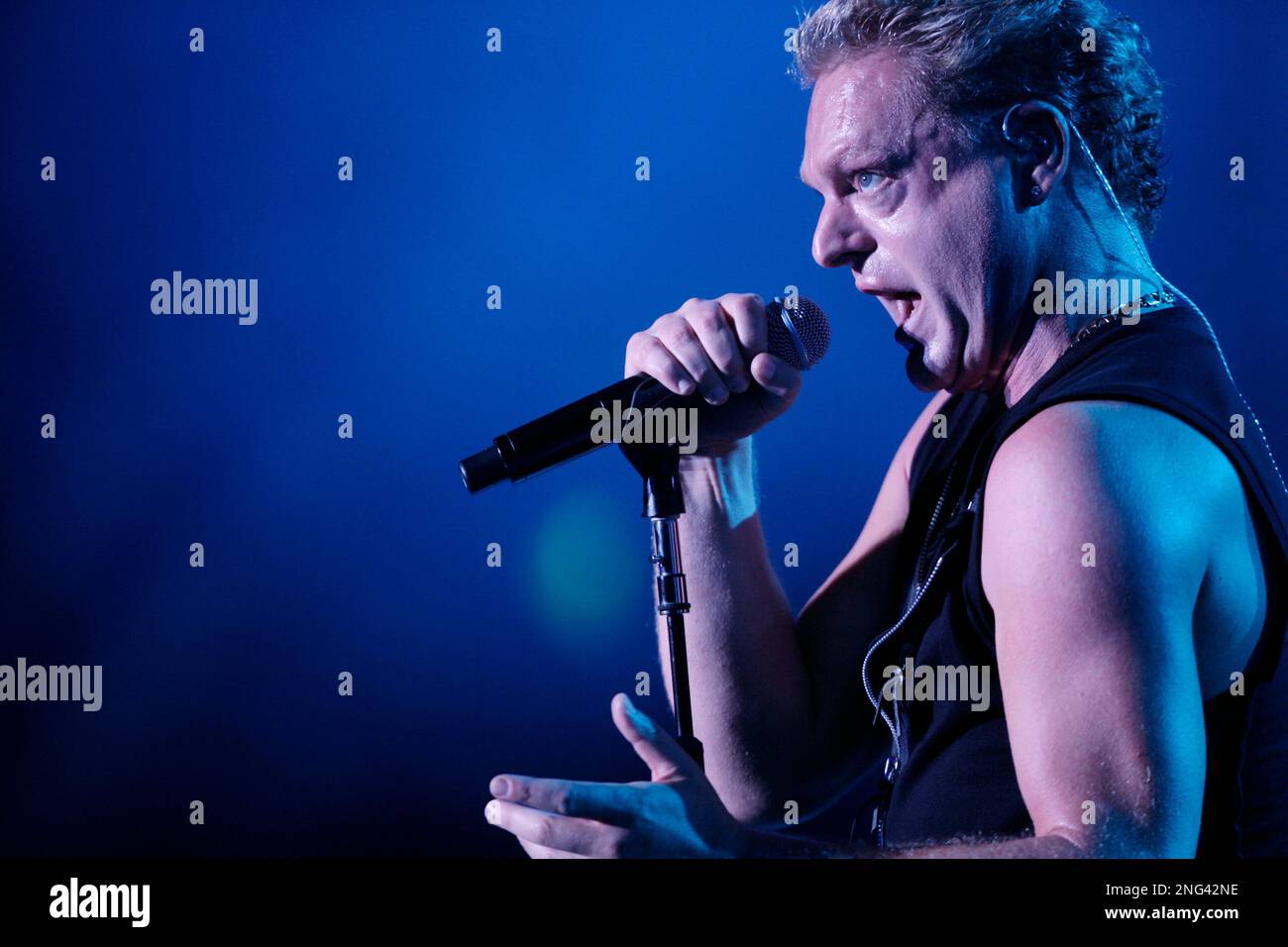 Andy Bell, of the band Erasure, performs during the True Colors Tour ...