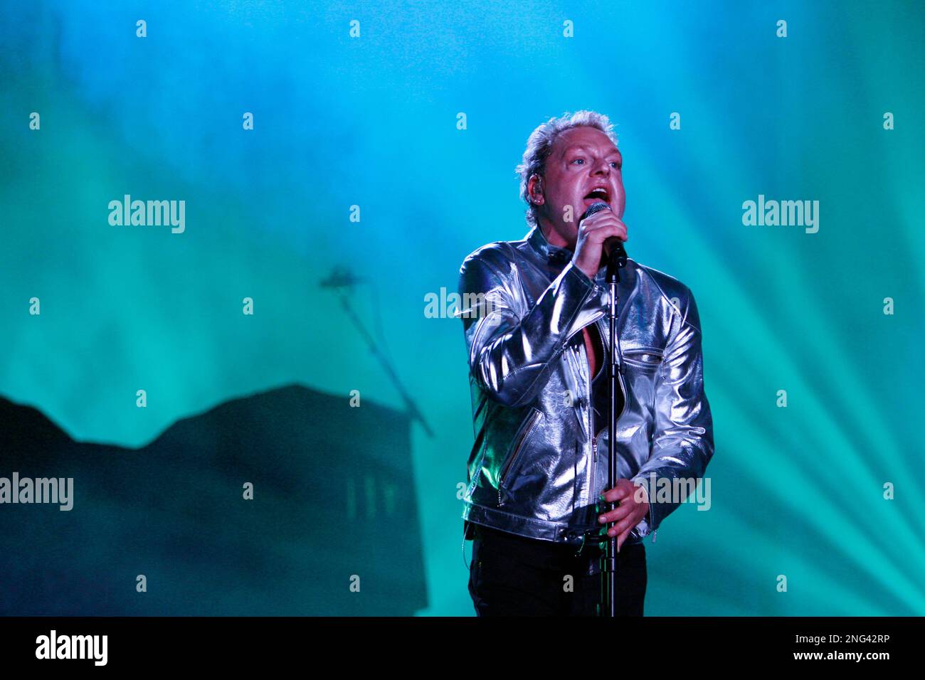 Andy Bell, of the band Erasure, performs during the True Colors Tour ...