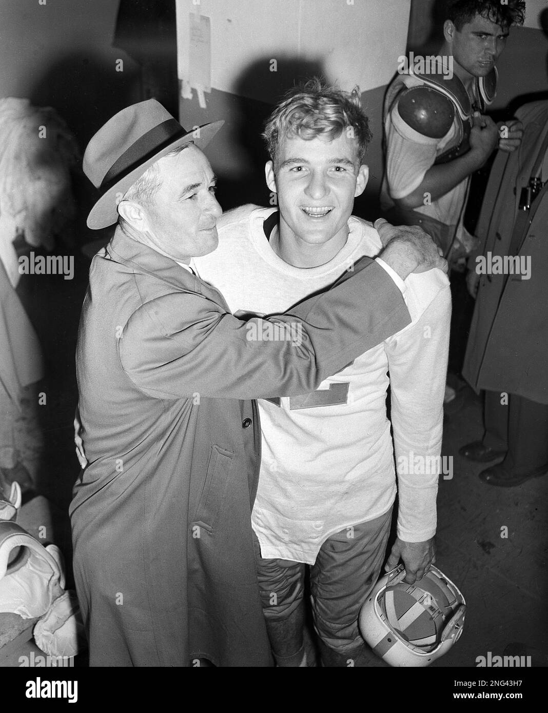 University of Texas football passing ace, Bobby Layne and coach Blair ...