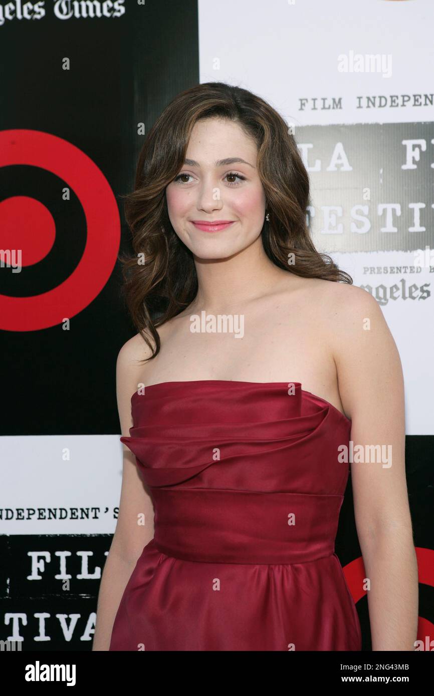 Emmy Rossum arrives at the Los Angeles Film Festival Spirit of ...
