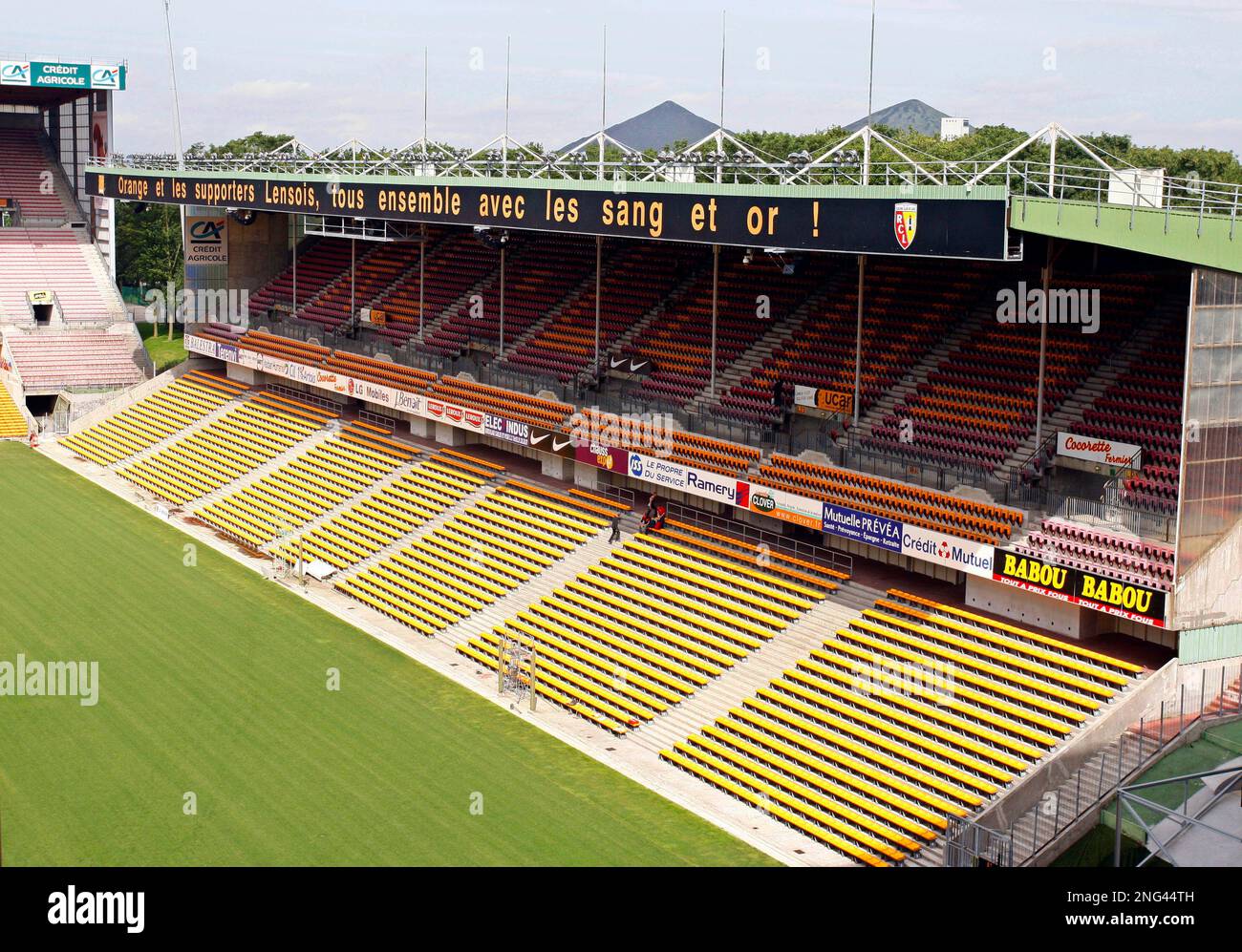 View of the Felix Bollaert Stadium in Lens, northern France, Friday ...