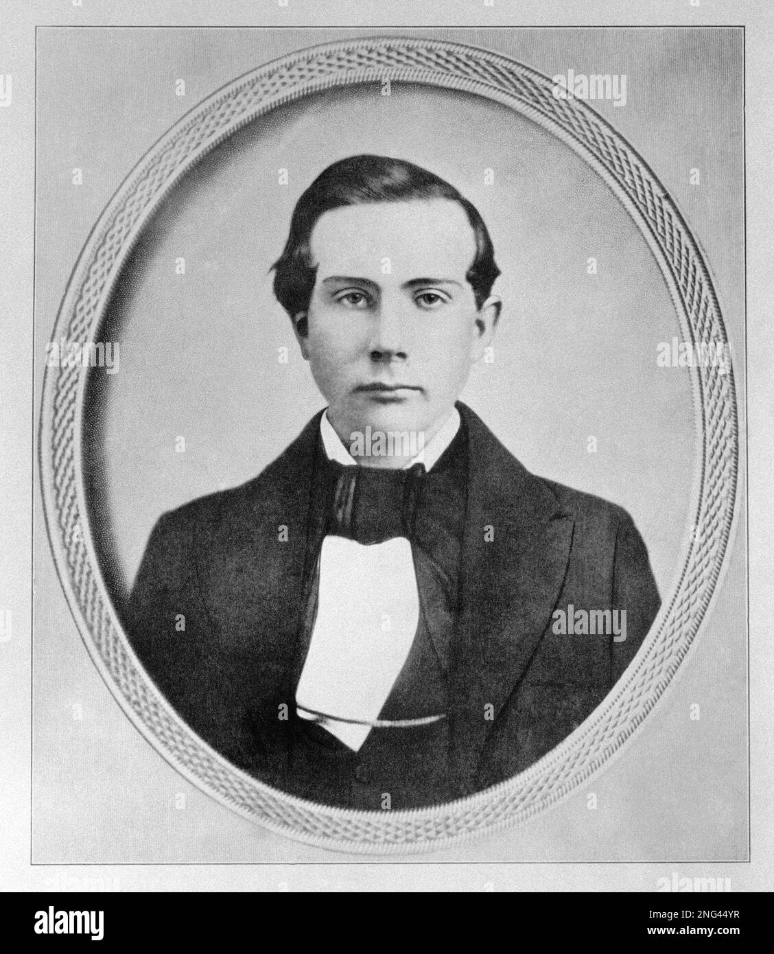 Portrait of John D. Rockefeller as a young man. An American ...