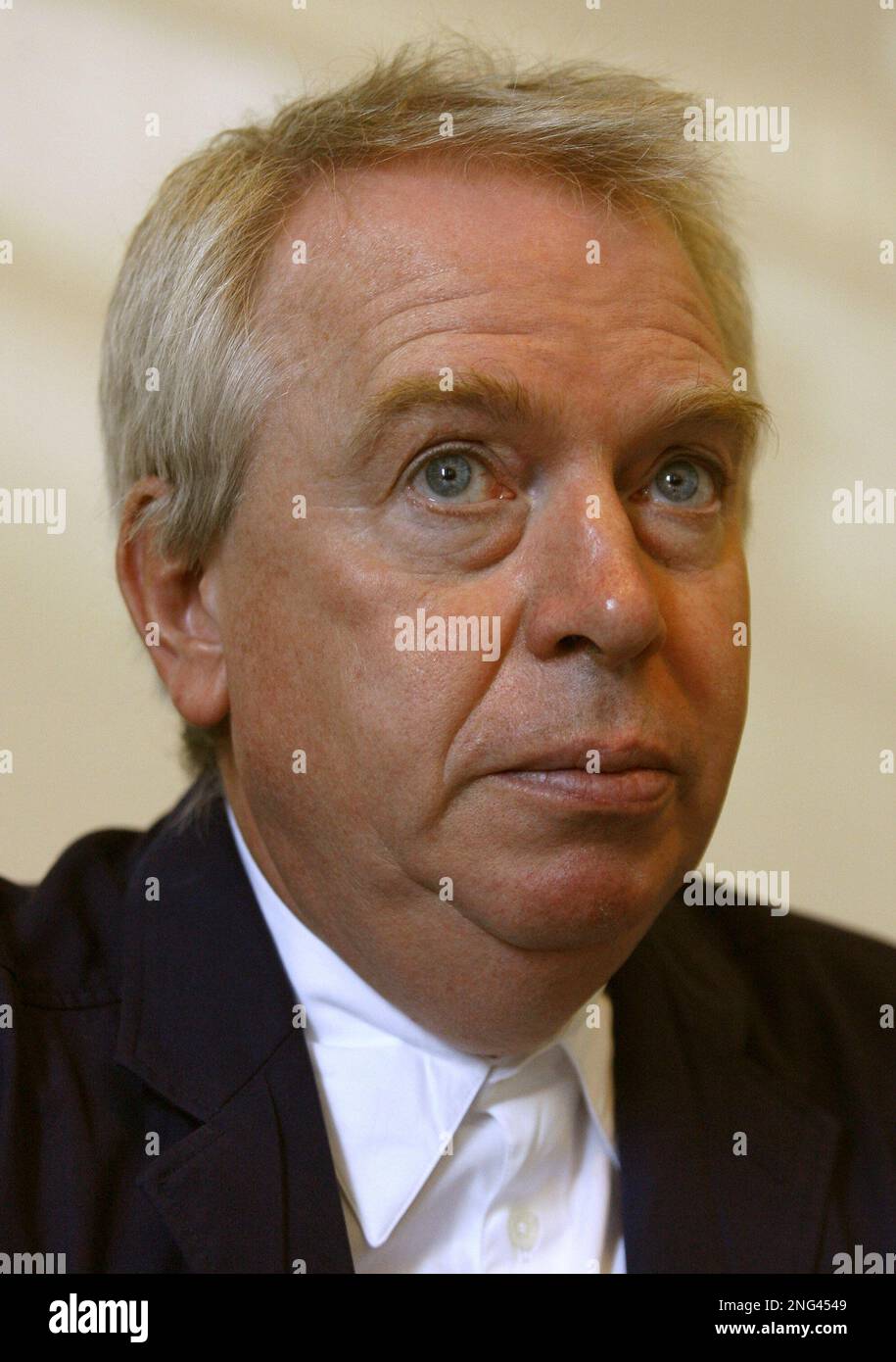 Der britische Architekten David Chipperfield informiert am Mittwoch, 27 ...