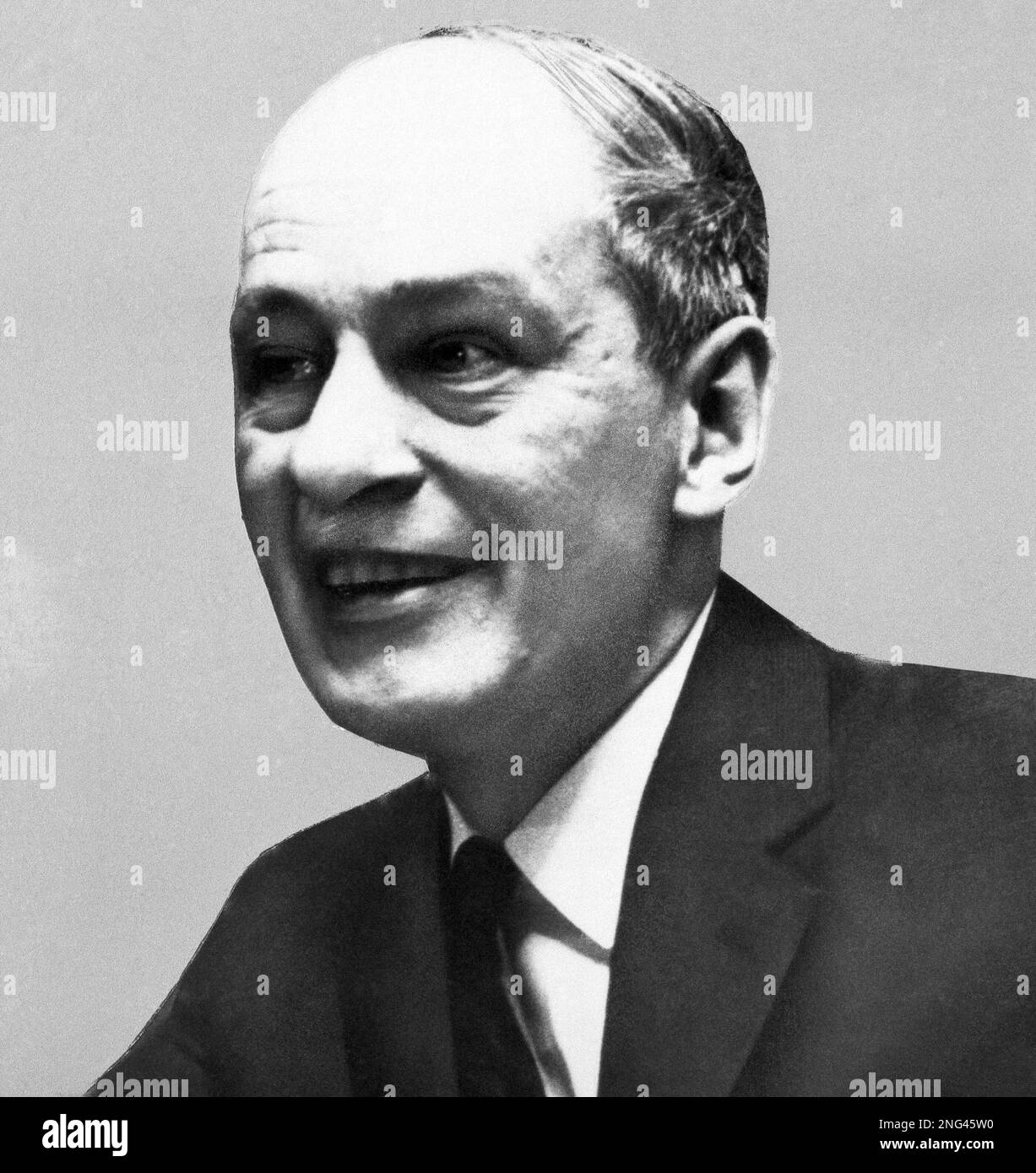 Rene Levesque, leader of Quebec's separatist party, is shown in ...