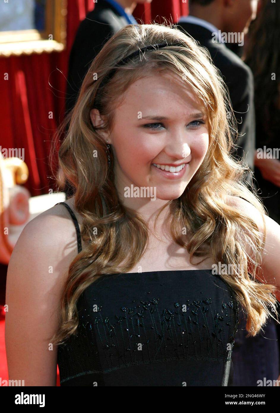 Emily Osment, from Disney's TV series "Hannah Montana" arrives at the ...