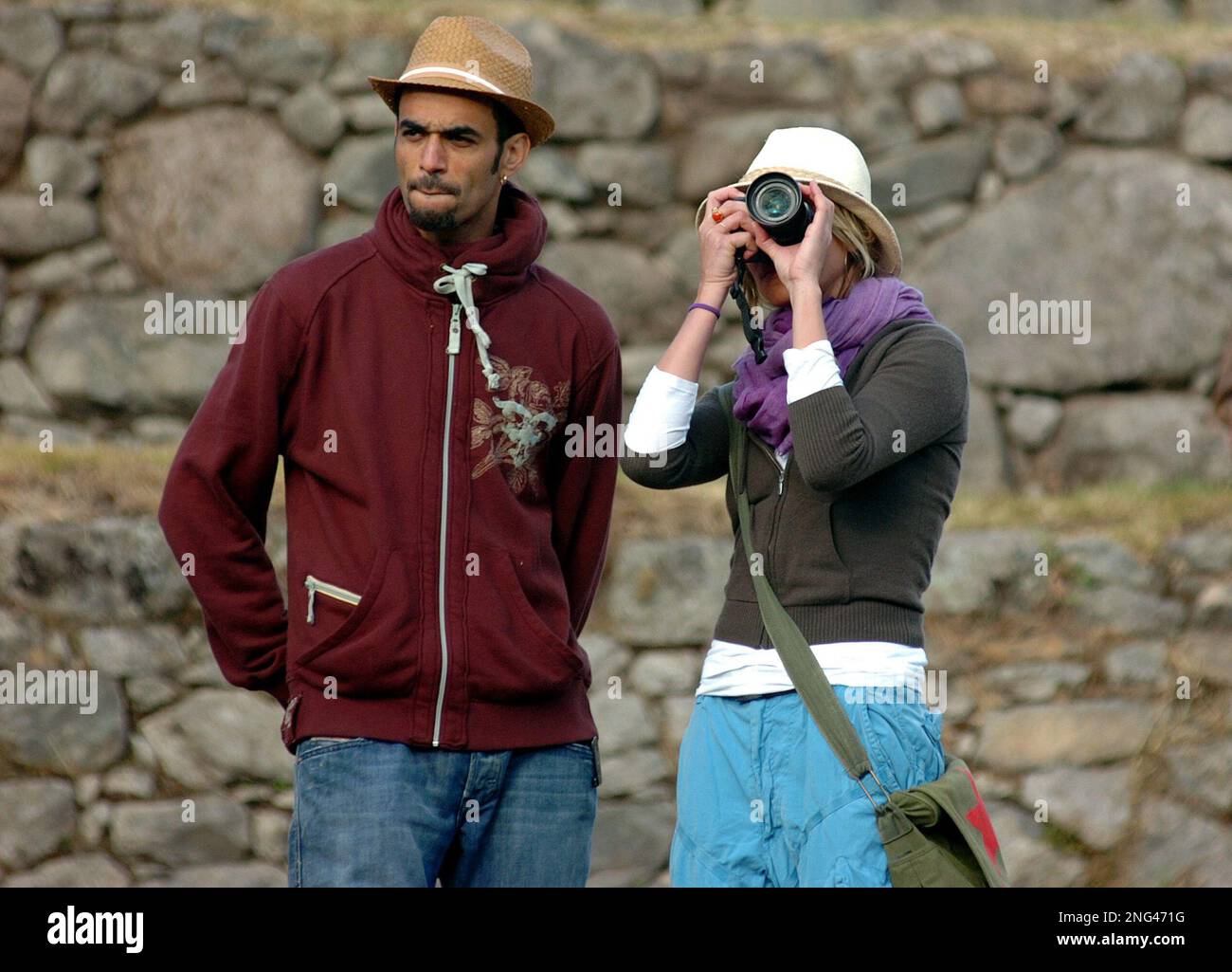 US actress Cameron Diaz takes a picture as she stands with MTV Canada ...
