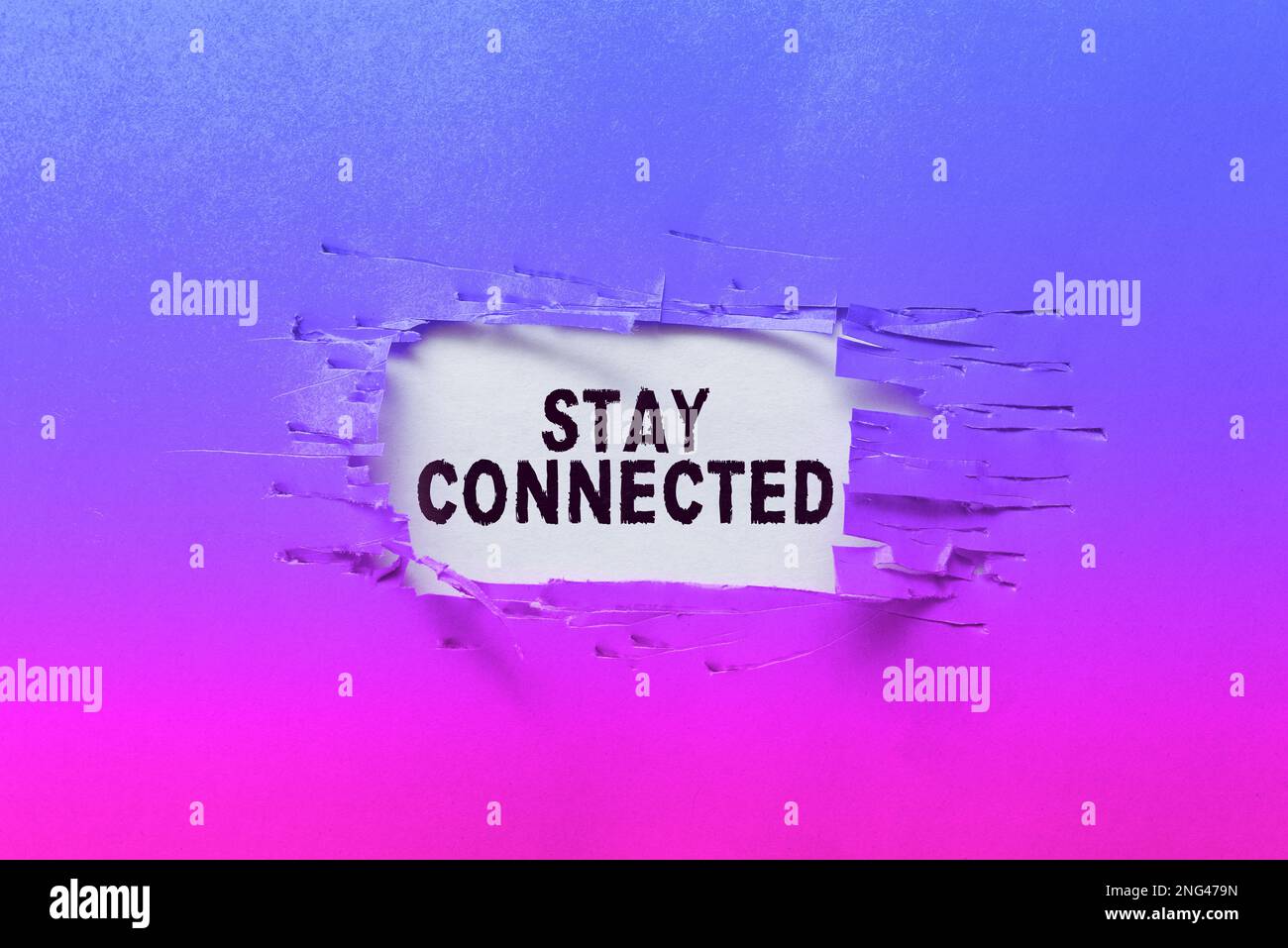 Conceptual display Stay Connected. Business showcase To keep ...