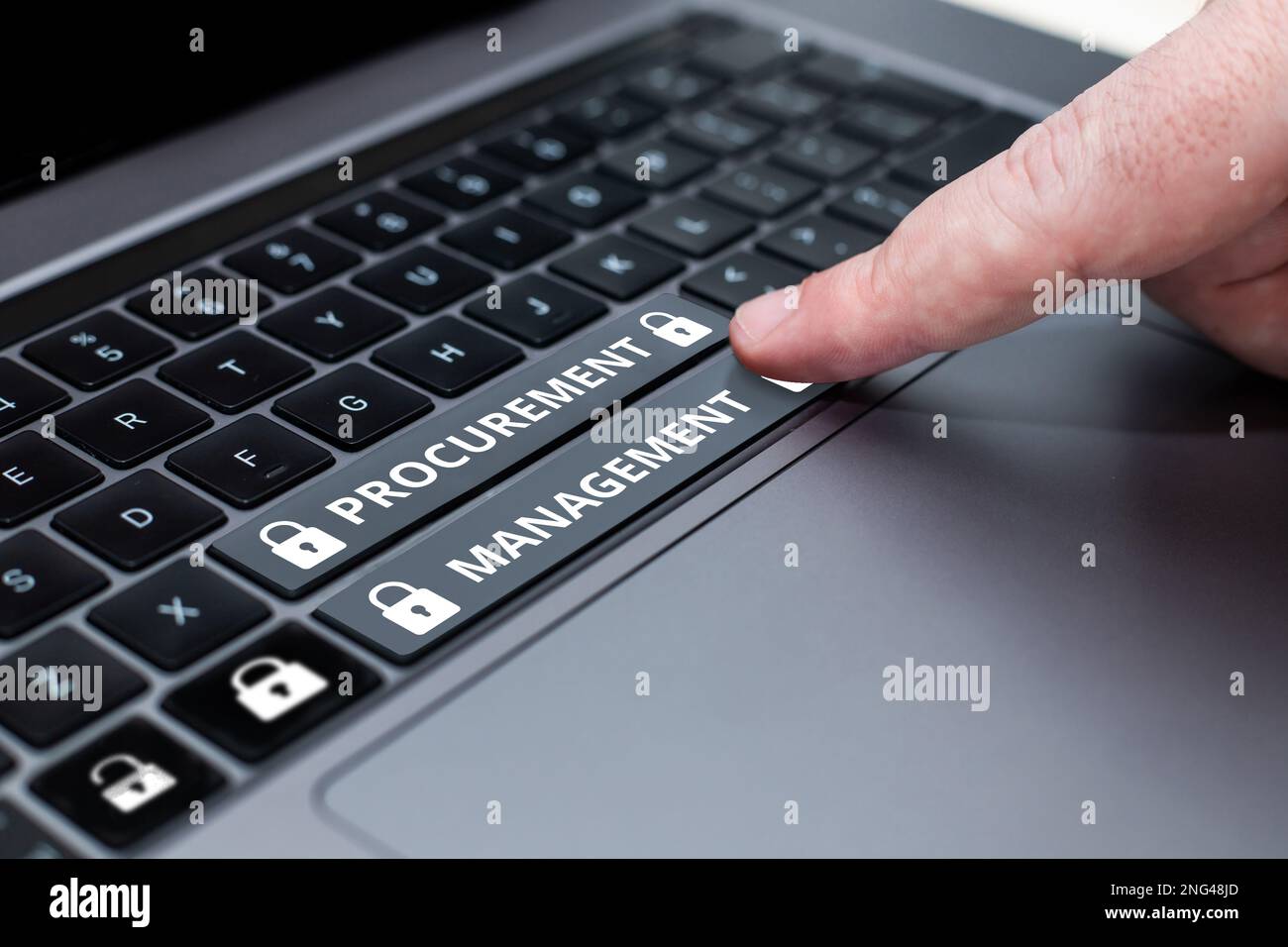 Sign displaying Procurement Management. Business concept buying Goods ...