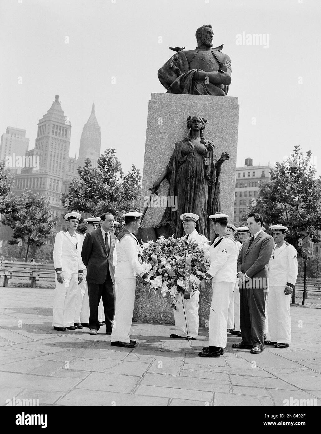 The French and Italian consuls in New York join with Commander Pierre ...