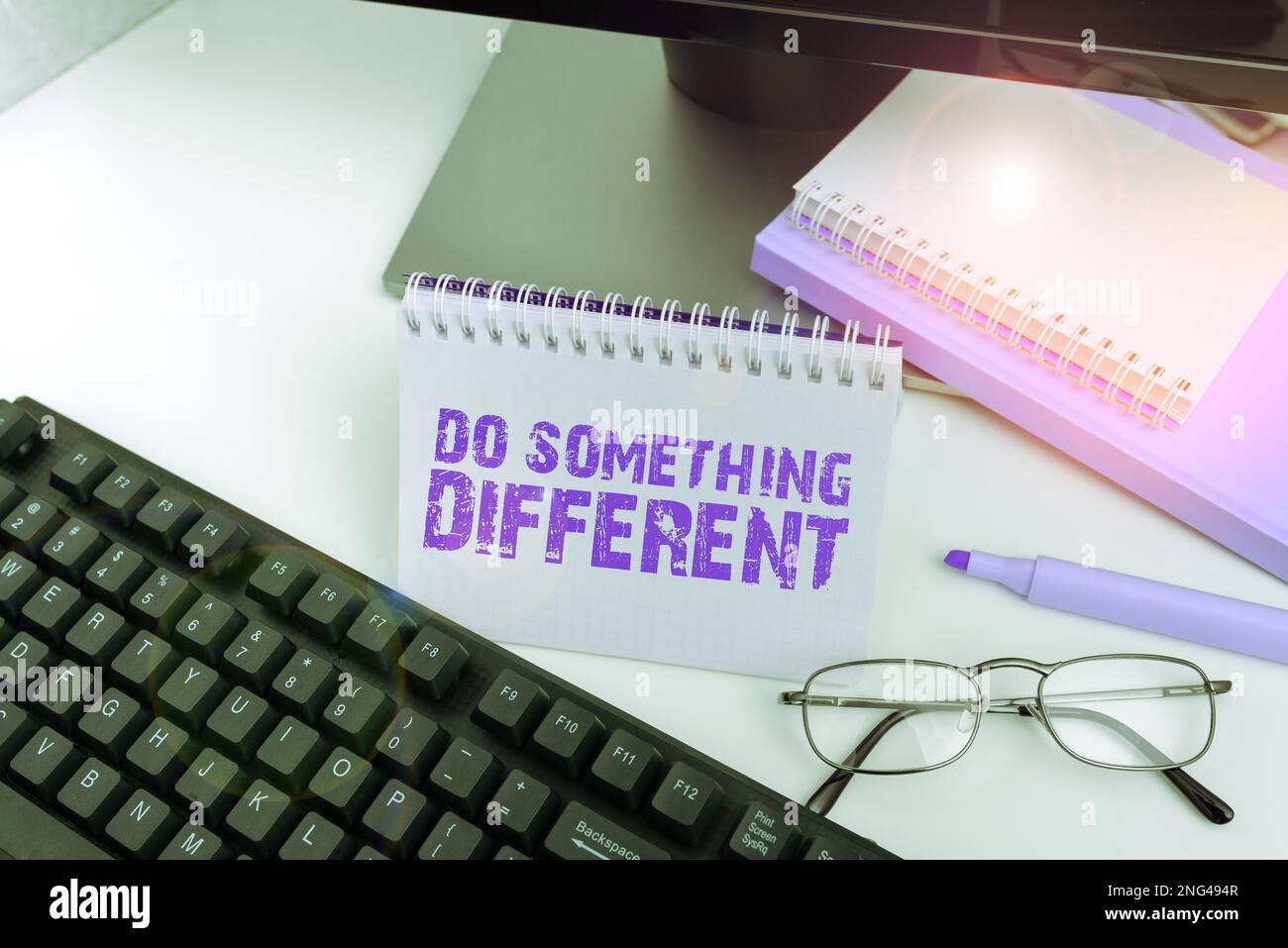 Inspiration showing sign Do Something Different. Concept meaning be ...