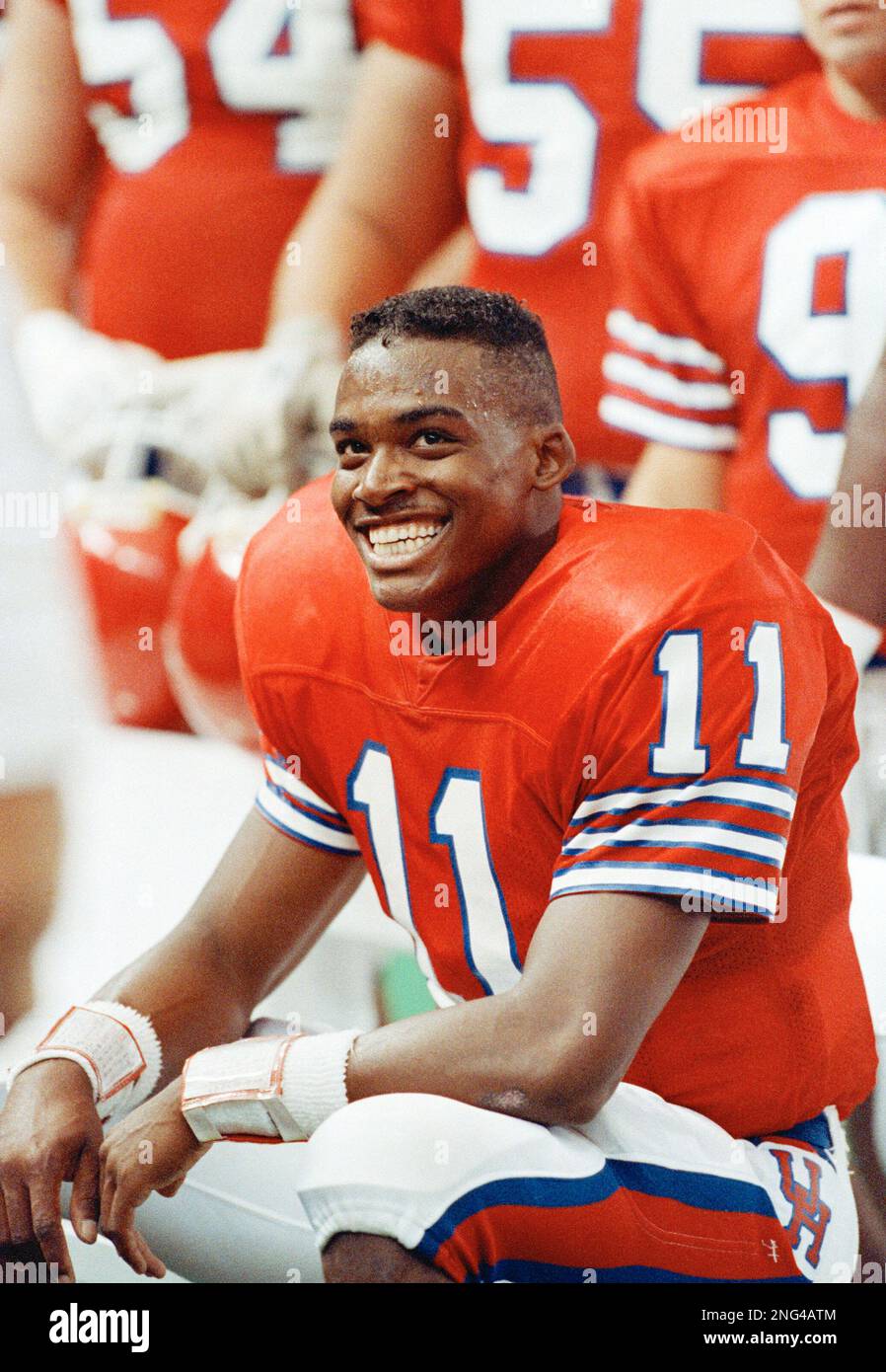 André Ware, University of Houston quarterback #11, seen here September ...