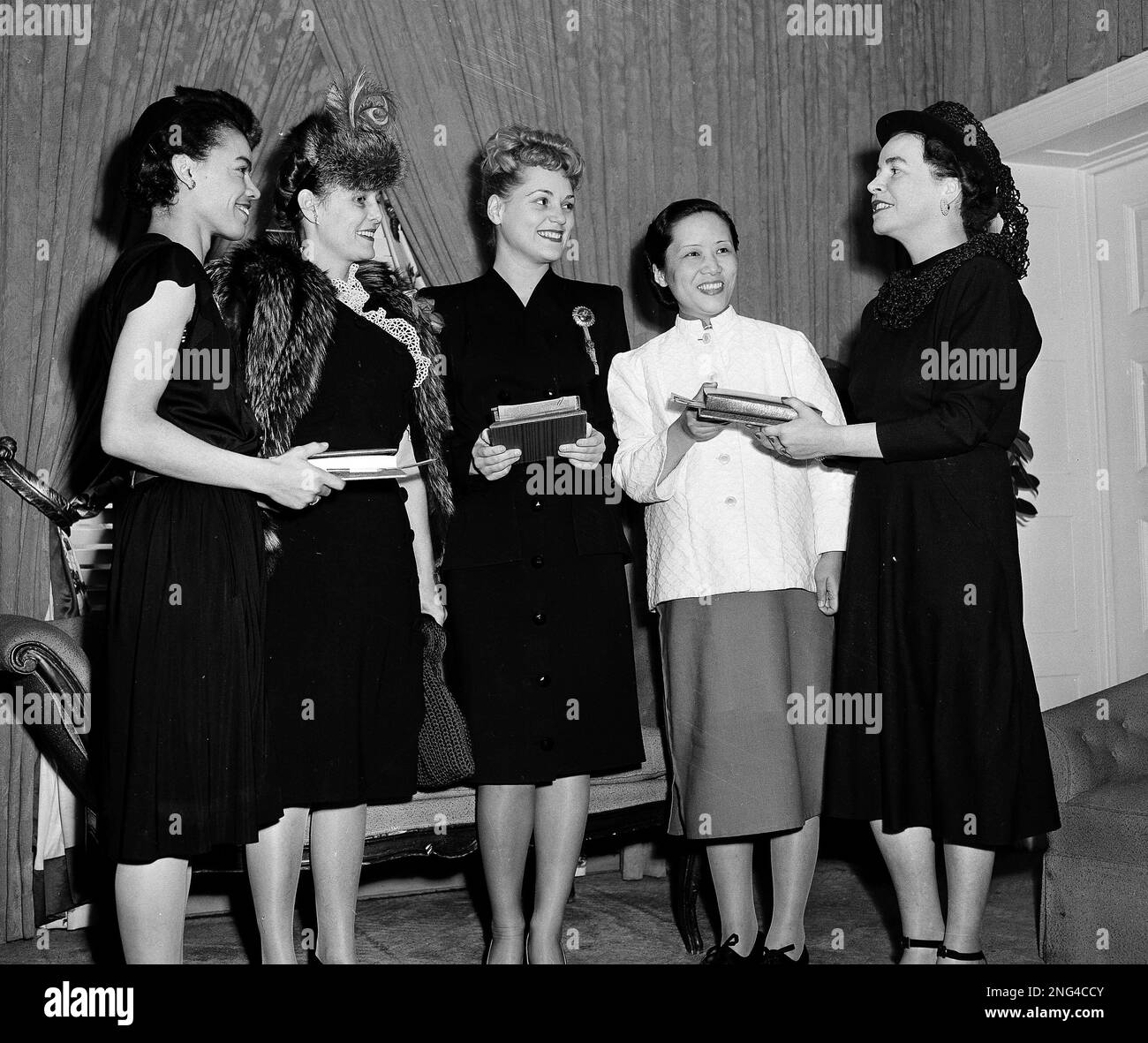 Four of ten young women selected by Mademoiselle magazine as "Young ...