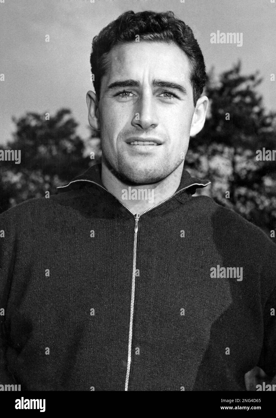 The file photo from November 3, 1959 shows German national soccer team ...
