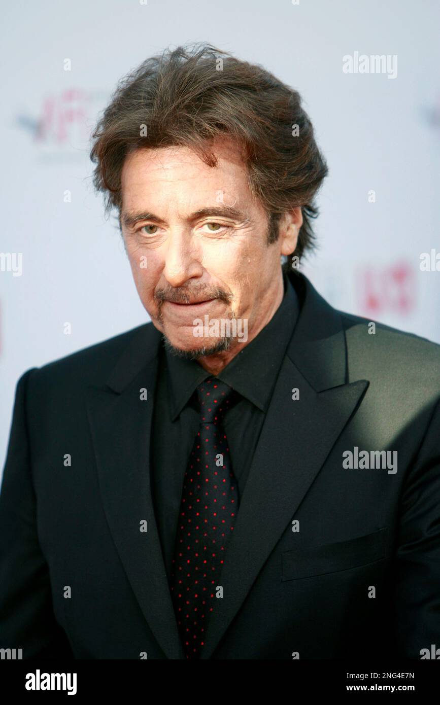 Al Pacino arrives at the American Film Institute Life Achievement Award ...