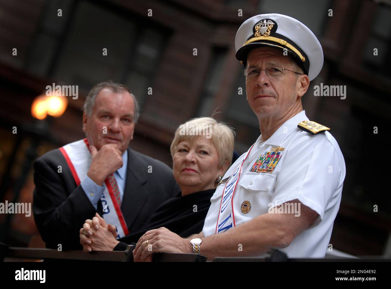 Chicago Mayor Richard Daley, his wife, Maggie and Chief of Naval ...